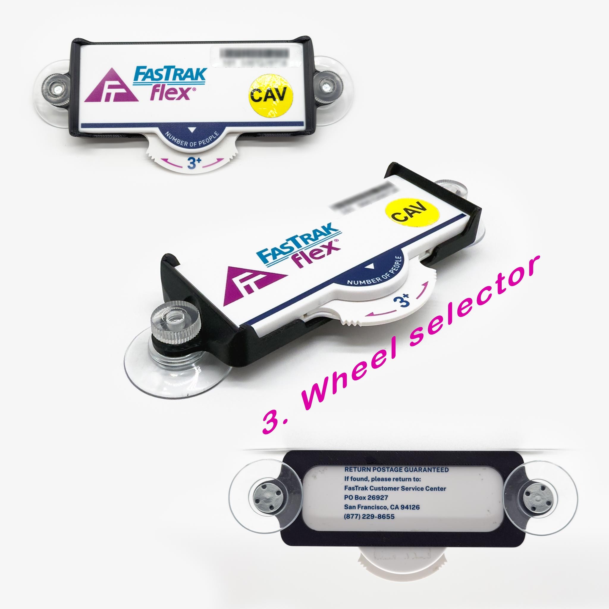 Fastrak Flex Suction Cup Mount for Toll/transponder (3D Printed Slim ...