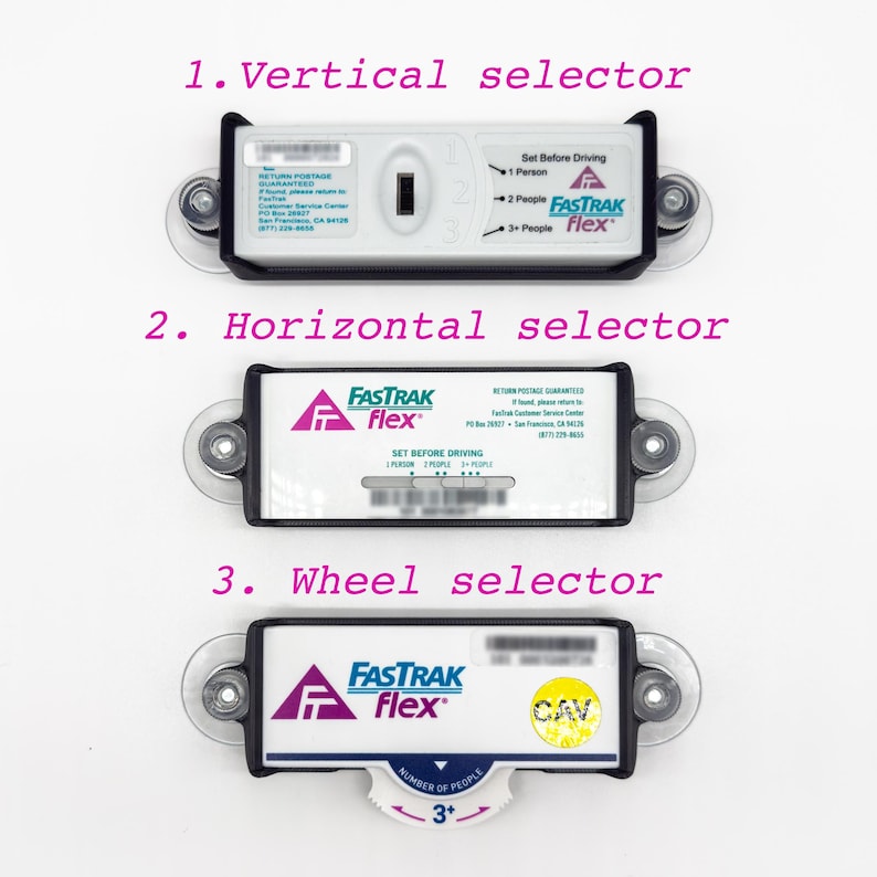 Fastrak Flex Suction Cup Mount for Toll/transponder (3D Printed Slim ...