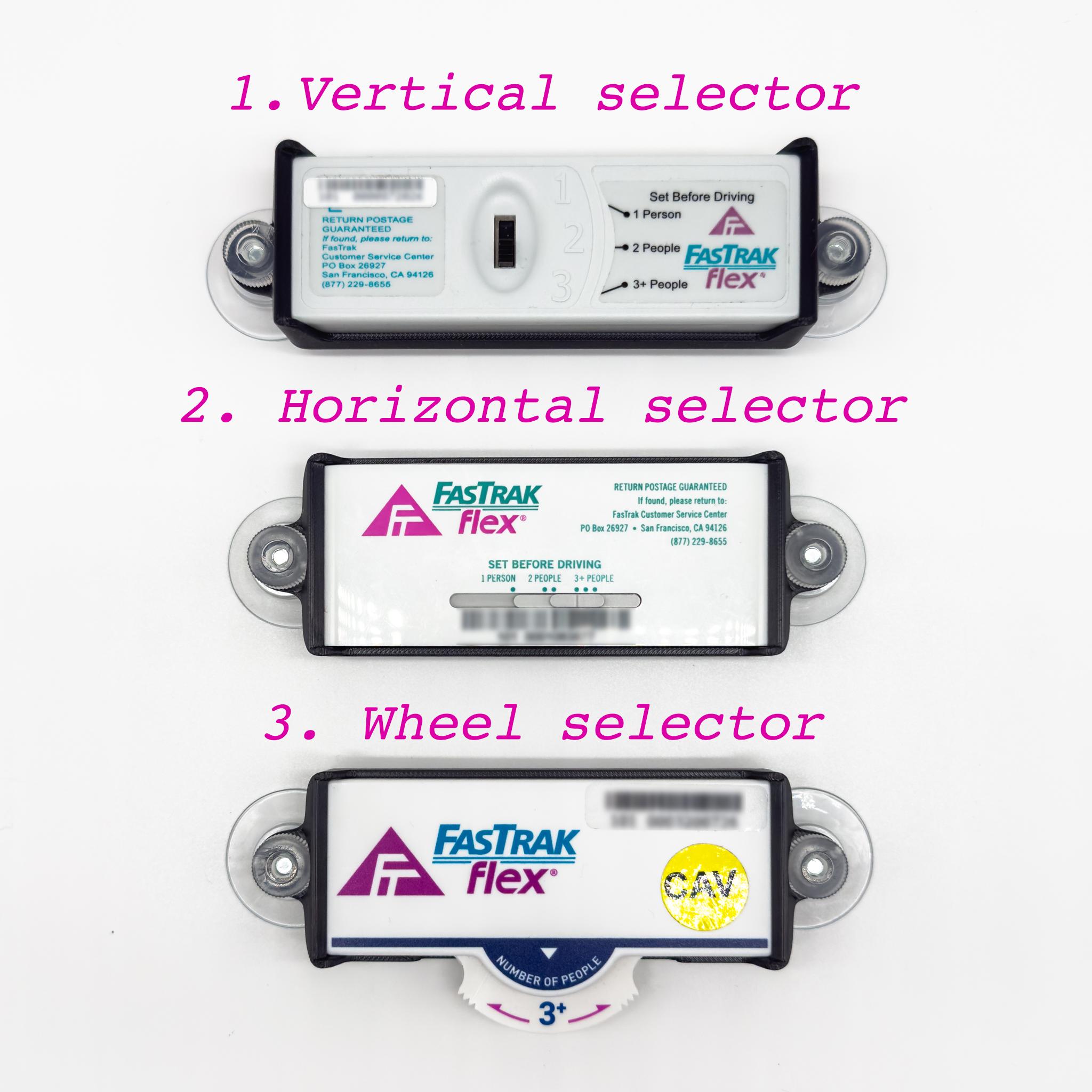 Fastrak Flex Suction Cup Mount for Toll/transponder (3D Printed Slim ...