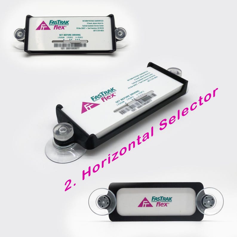 Fastrak Flex Suction Cup Mount for Toll/transponder (3D Printed Slim ...