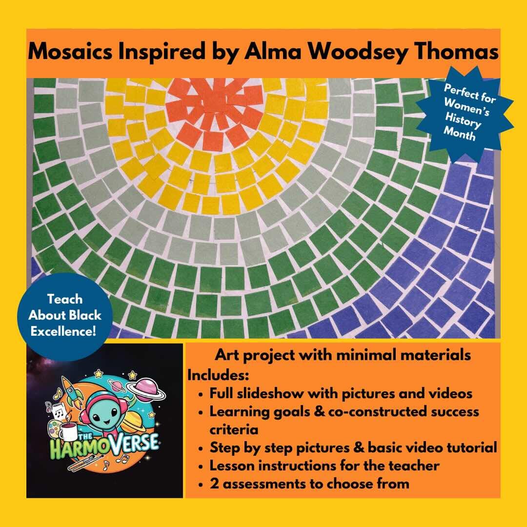 Alma W. Thomas Mosaic Art Project|black History & Women’s History Month ...