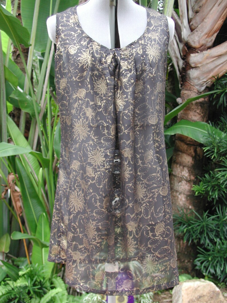 Ultra Sheer Elegance Blouse, Sheer Cover up Shirt, Tank Blouse, Sheer ...