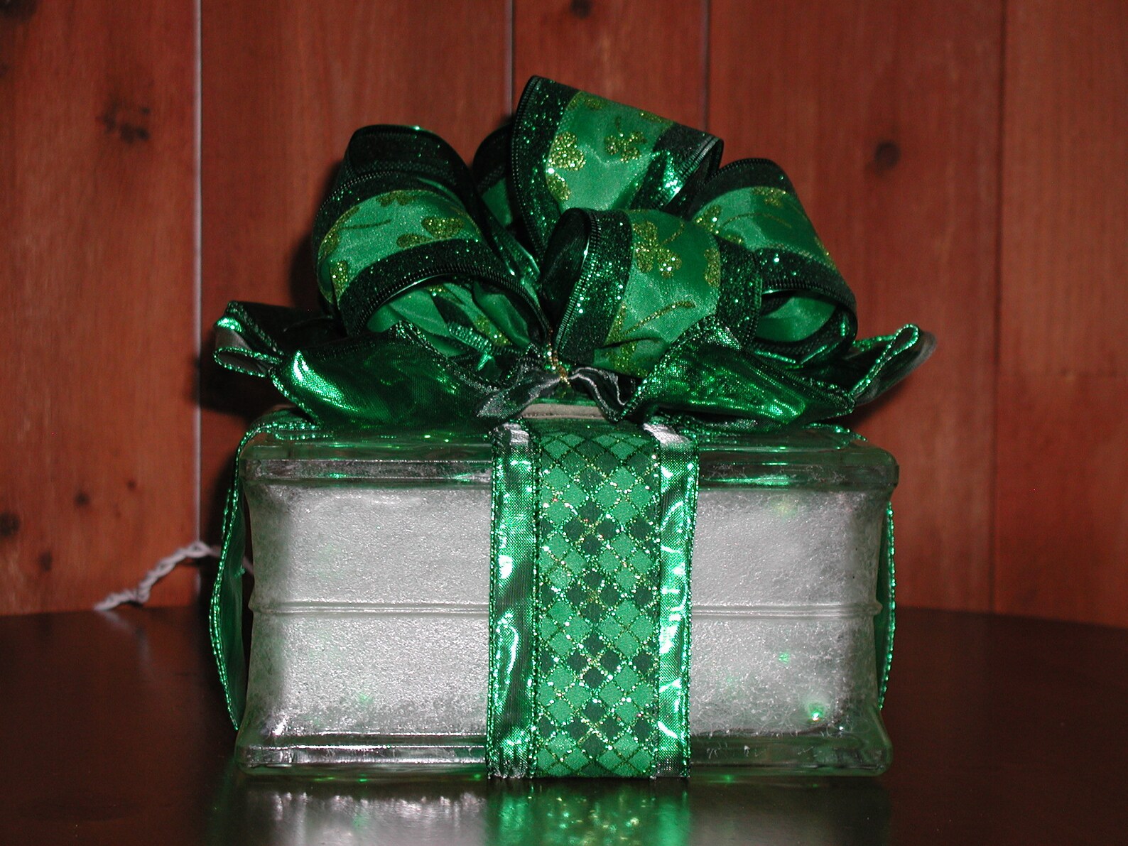 Lighted Glass Blocks, Holiday Decor, Glass Cubes With 50 Clear Lights ...