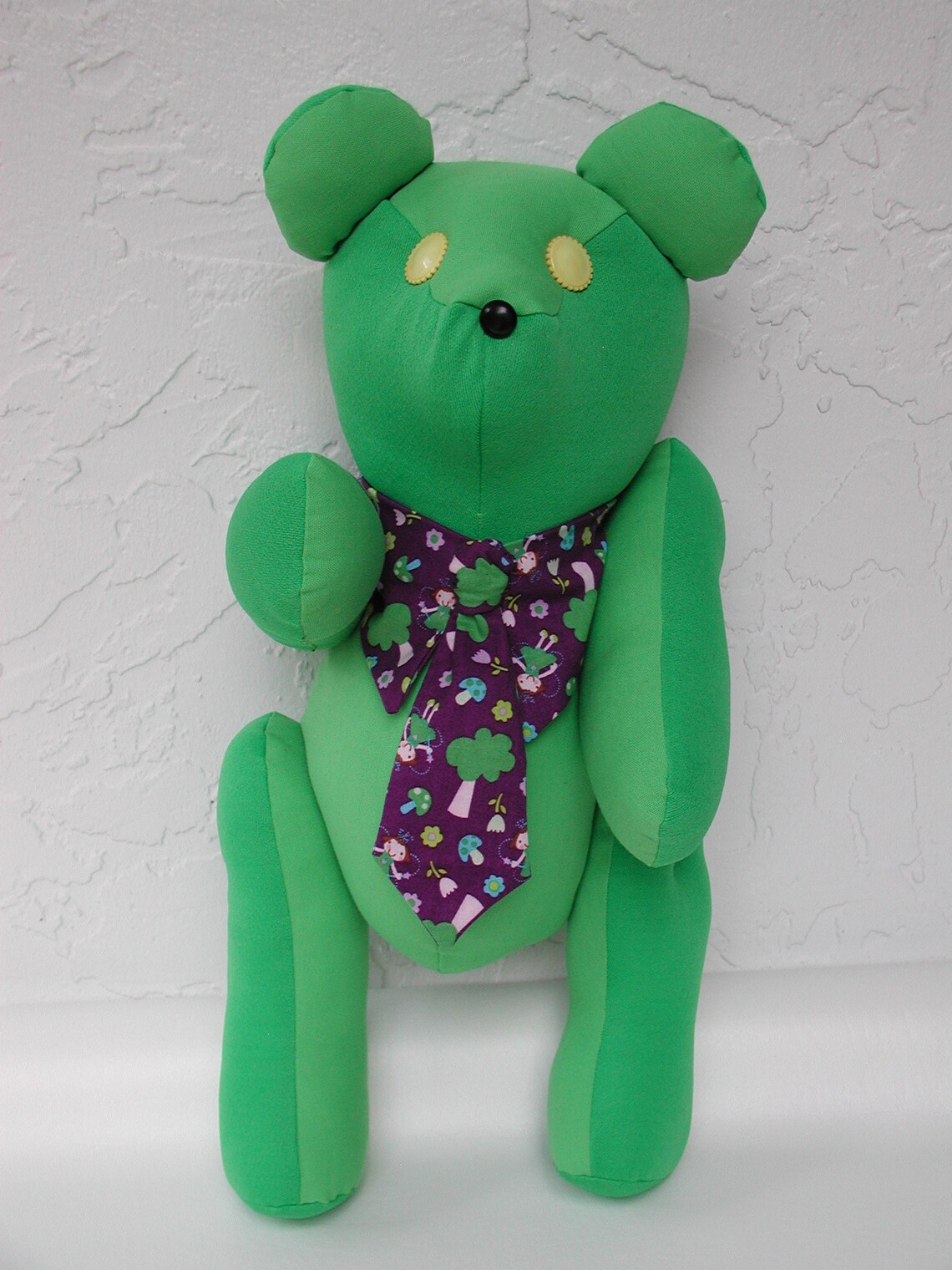 Personalized Green Teddy Bear, Handmade Keepsake Gifts, Baby Shower ...