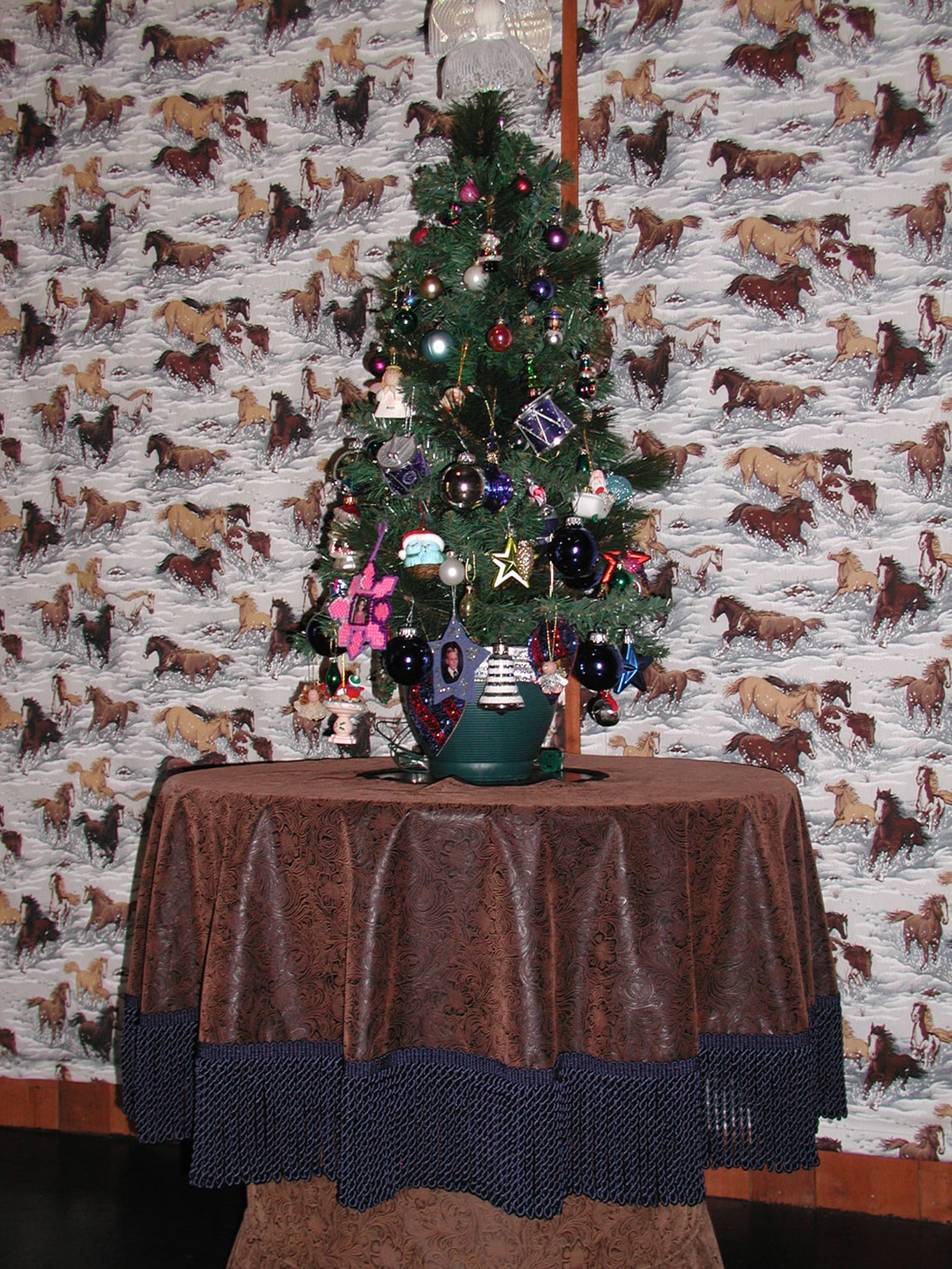 Christmas Tree Skirt, Western Tree Skirt, Santa Claus, Tree Skirt ...