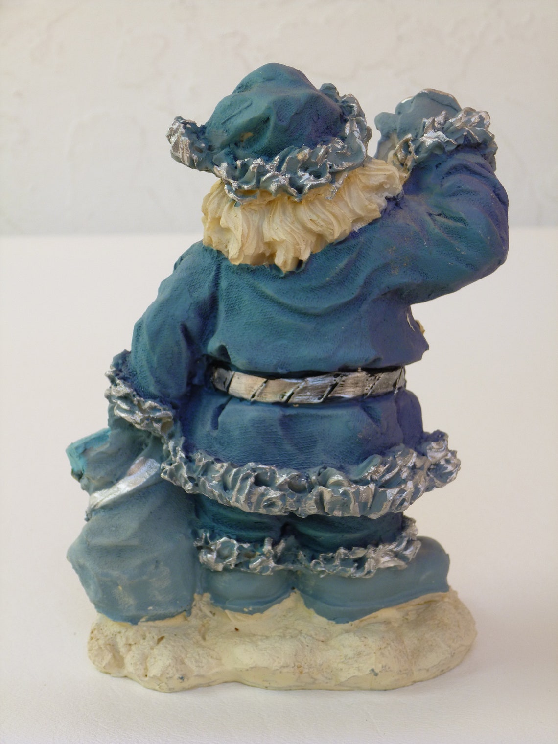 Christmas Figurine Blue Santa Claus or Carolers Couple - Etsy