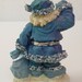 Christmas Figurine Blue Santa Claus or Carolers Couple, Christmas Elf ...