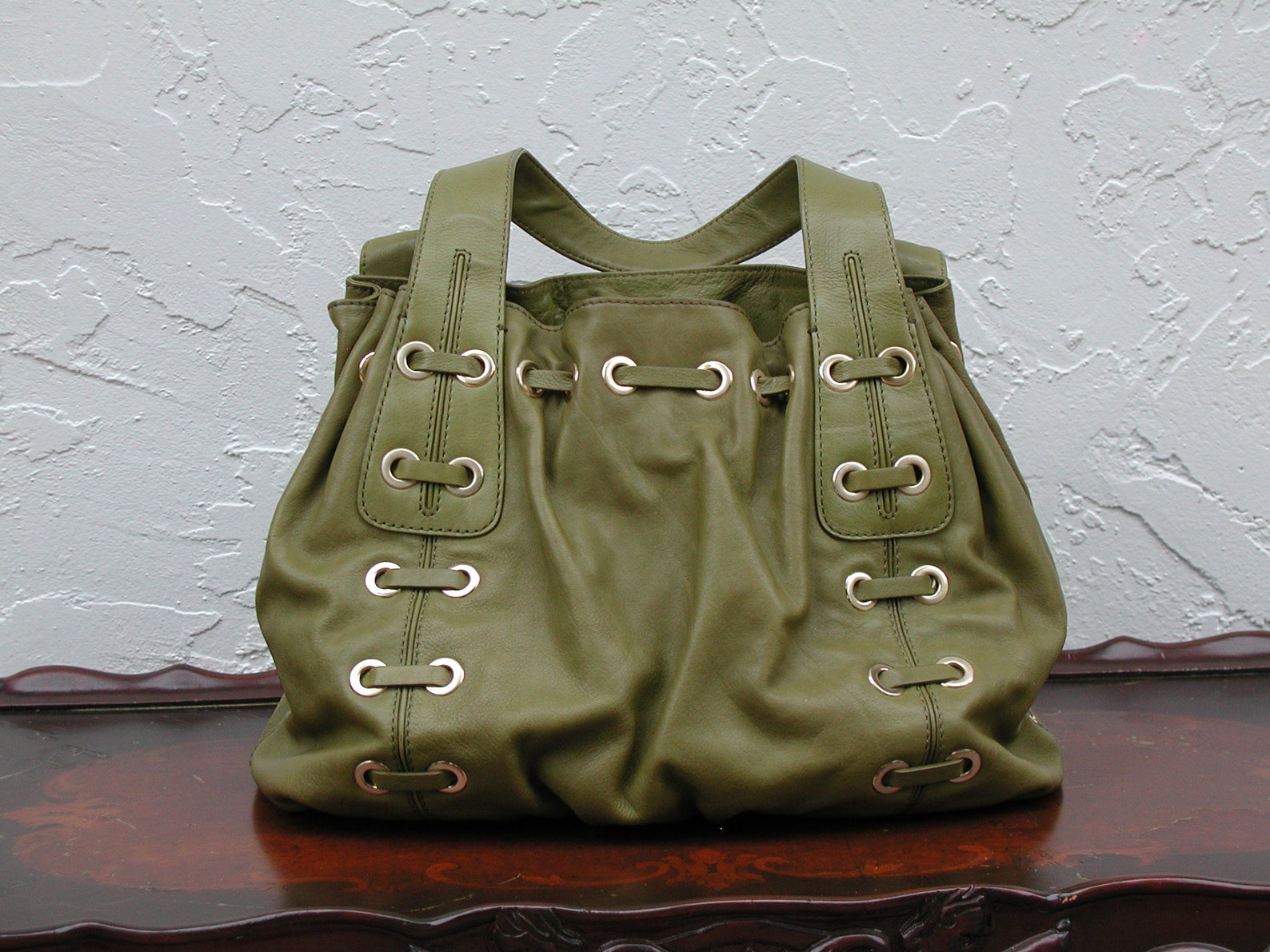 Chartreuse Handbag Leather Purse by Michael Kors 1981 - Etsy