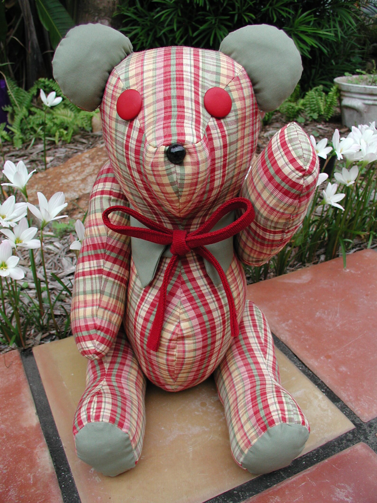 Plaid Teddy Bear Keepsake Teddy Bear Namesake Teddy Bears - Etsy