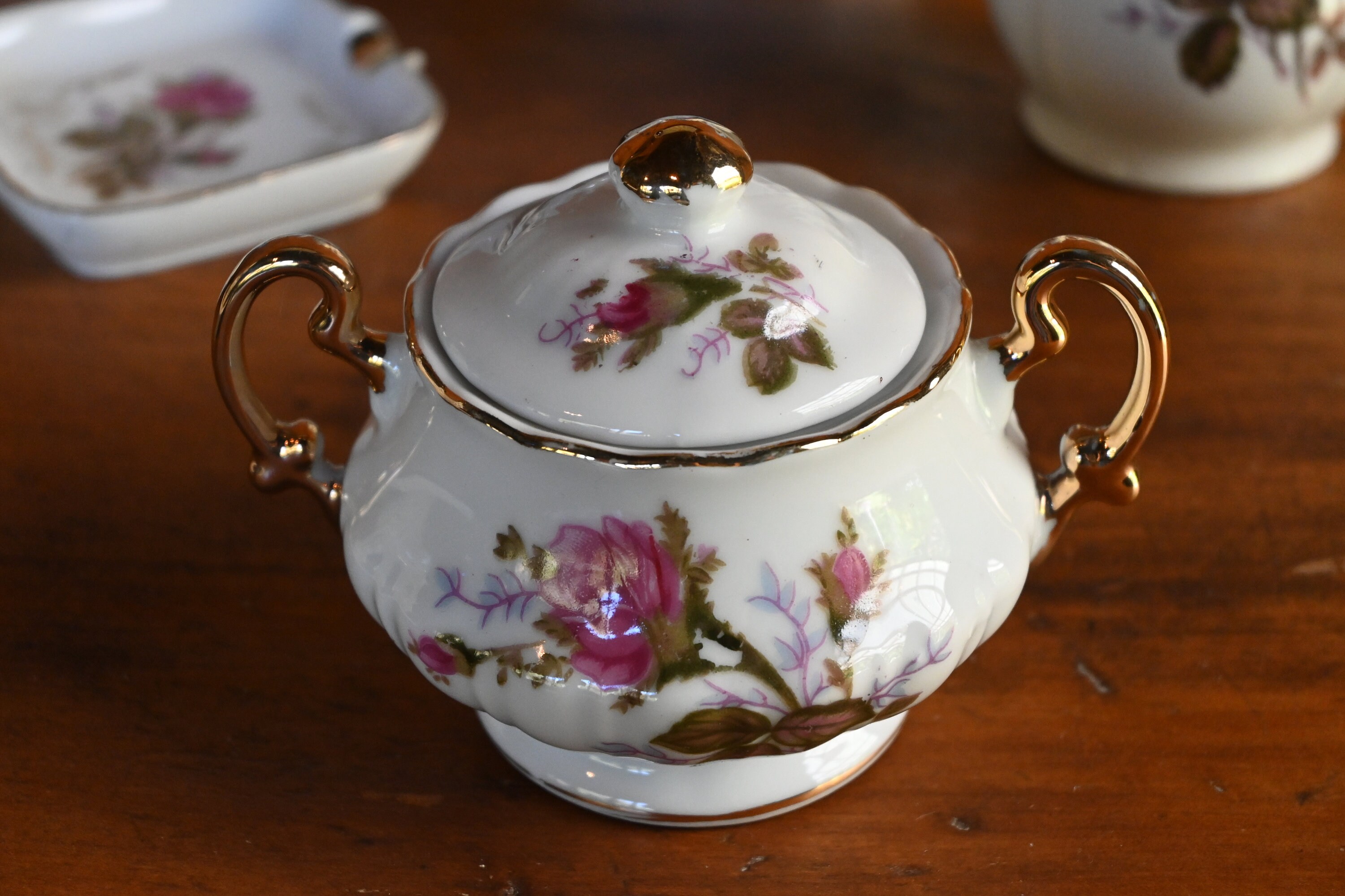 Roses Tea Set Royal Sealy China Made in Japan Moss Rose - Etsy