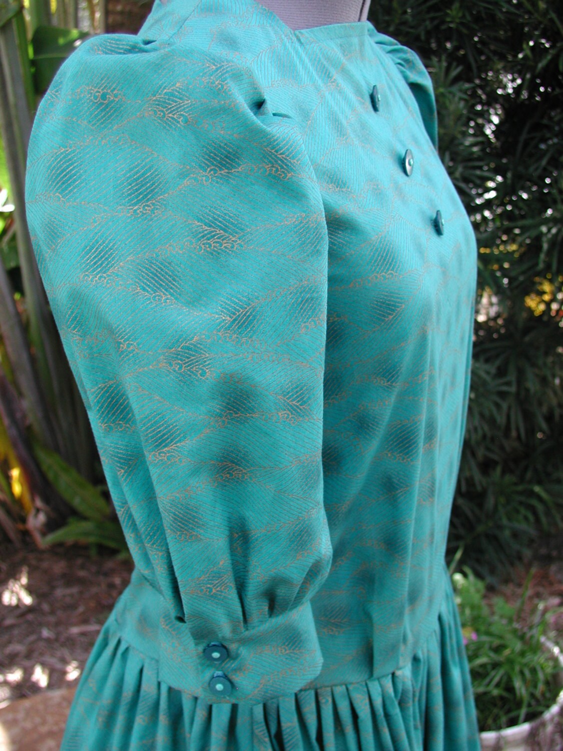 Aqua Blue Dress, Early American Dress, Sunday Dress, Size 12 Youth ...