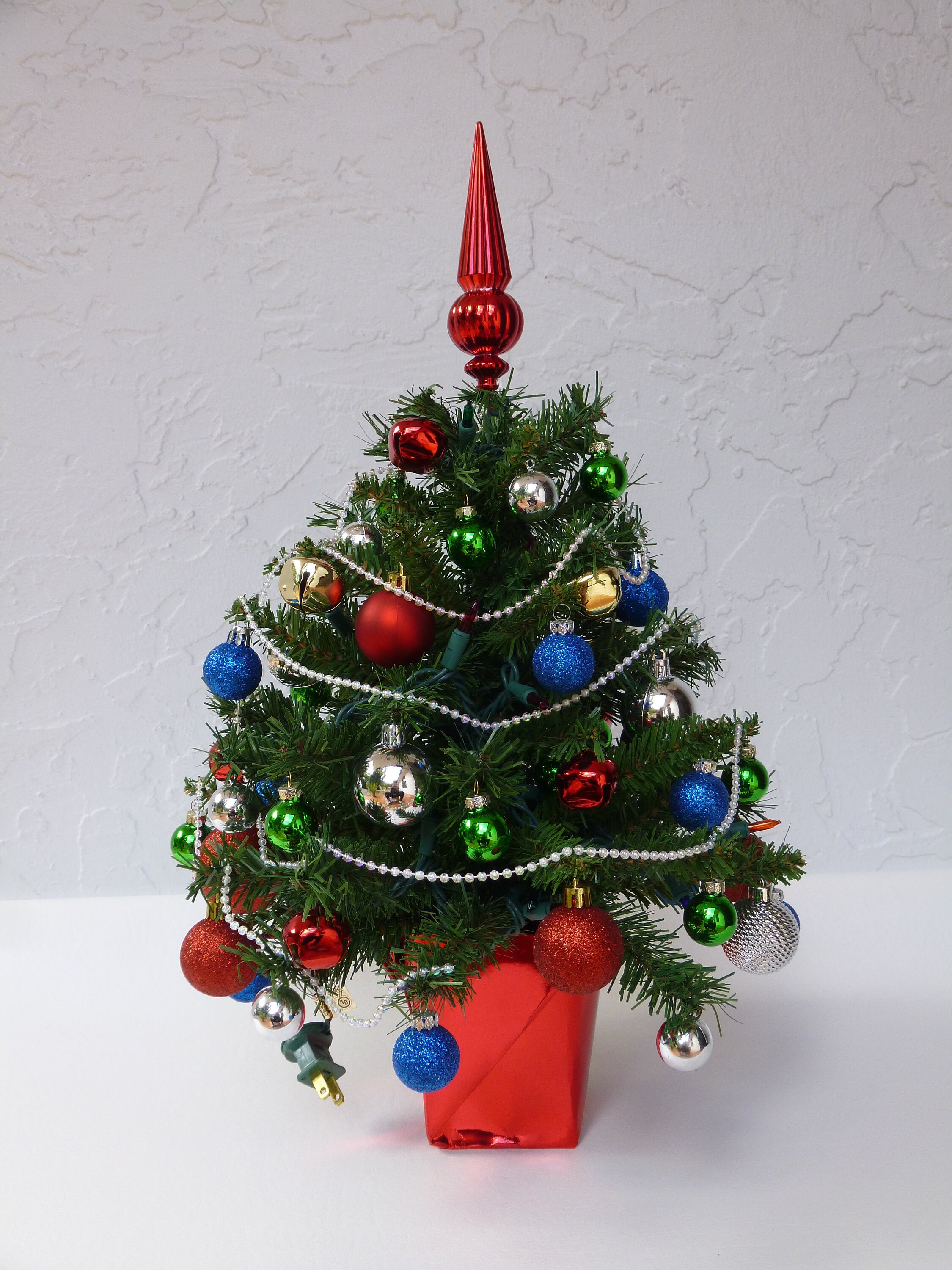 Tabletop Tree Miniature Tree Fully Decorated 50 Clear - Etsy