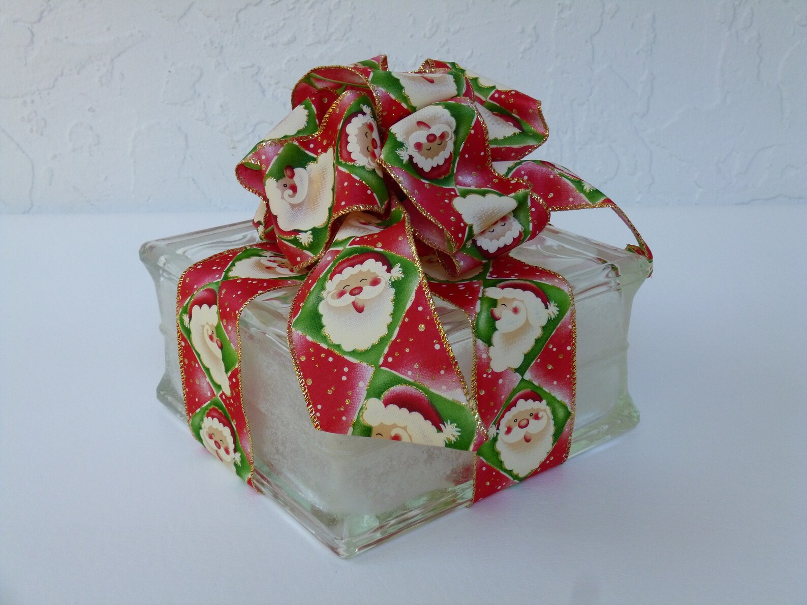 Lighted Glass Blocks, Holiday Decor, Glass Cubes With 50 Clear Lights ...