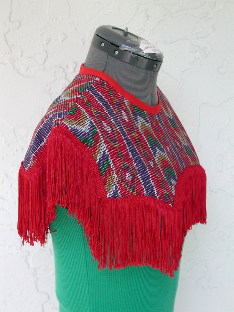 Red Fringe Collar Western Neck Collar Cowgirl Costume - Etsy