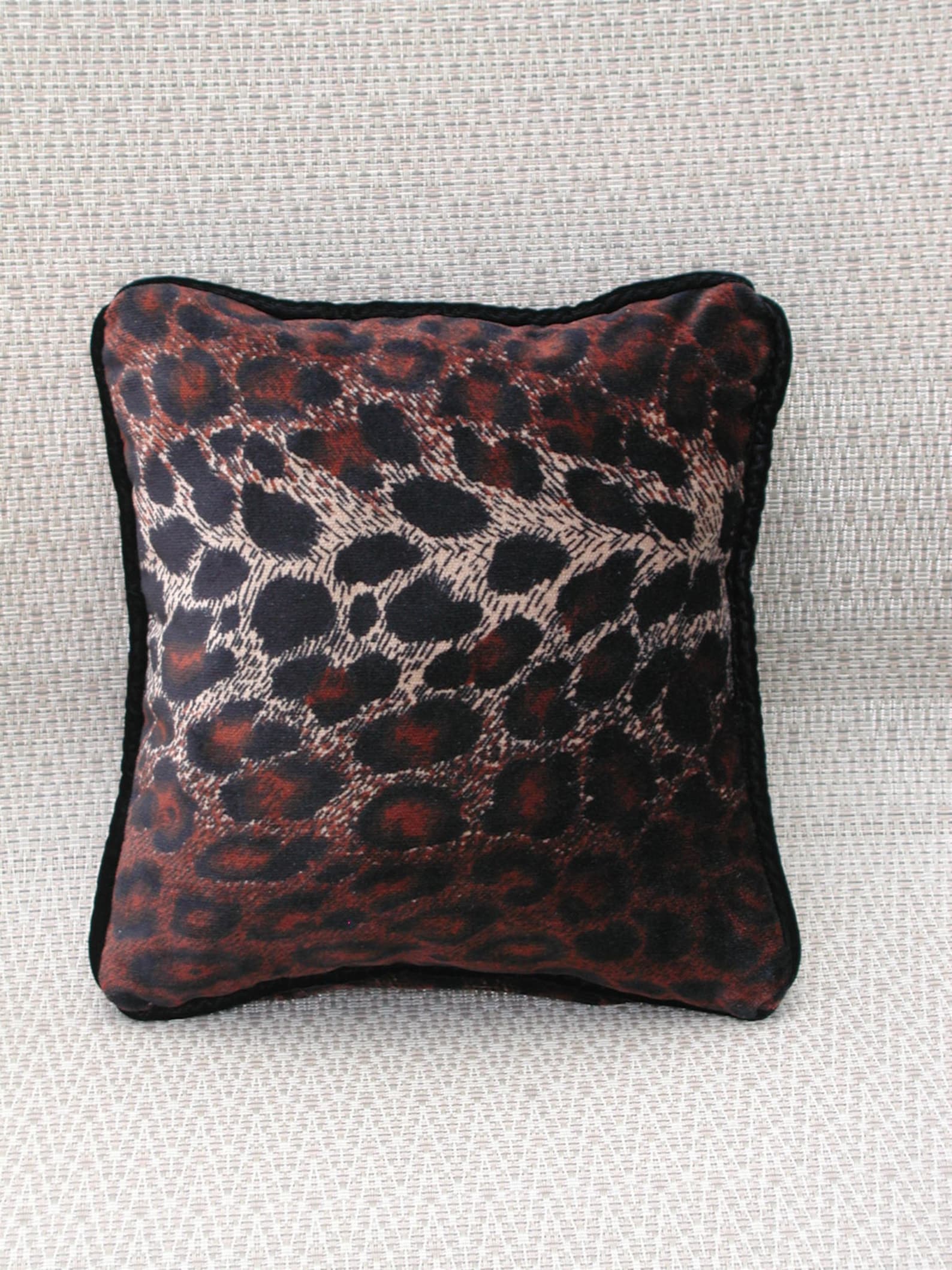 Animal Print Pillow, Small Throw Pillow, Rust and Black, Brown and Tan ...