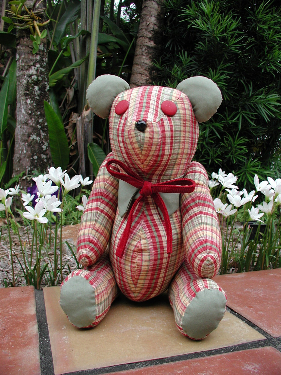 Plaid Teddy Bear Keepsake Teddy Bear Namesake Teddy Bears - Etsy