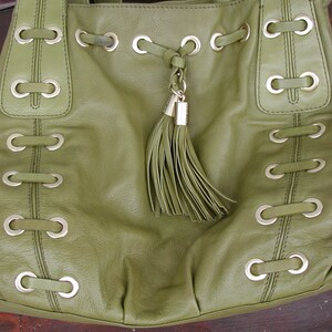 Chartreuse Handbag Leather Purse, by Michael Kors 1981, Leather ...