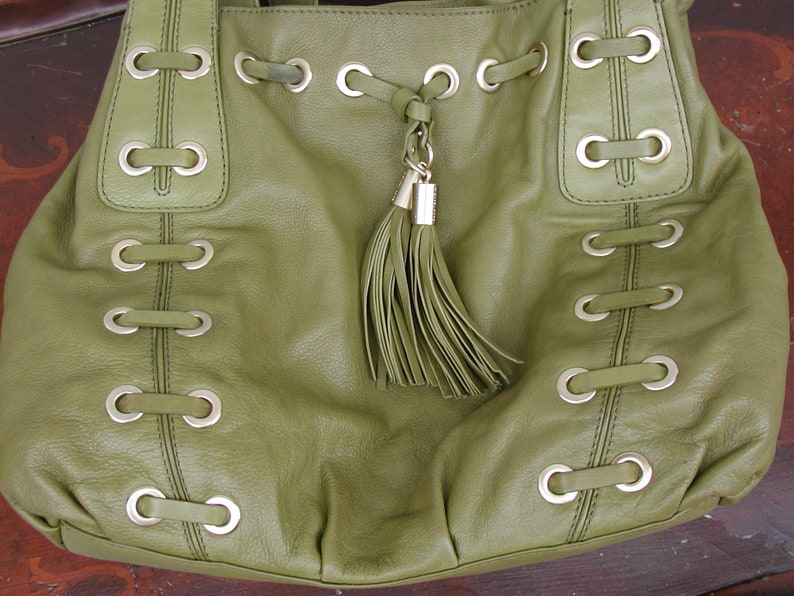 Chartreuse Handbag Leather Purse, by Michael Kors 1981, Leather ...
