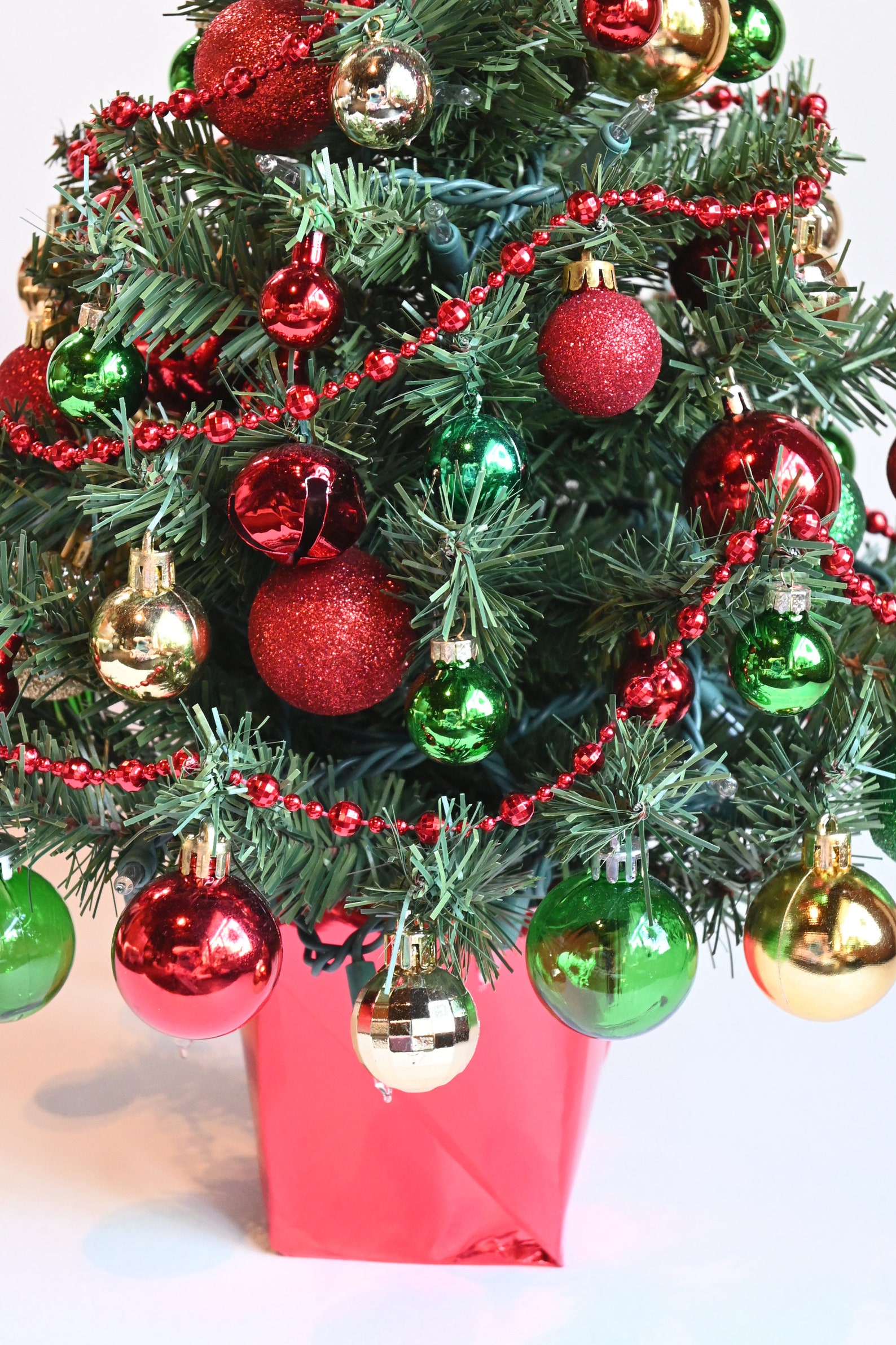 Tabletop Tree Miniature Tree Fully Decorated 50 Clear | Etsy