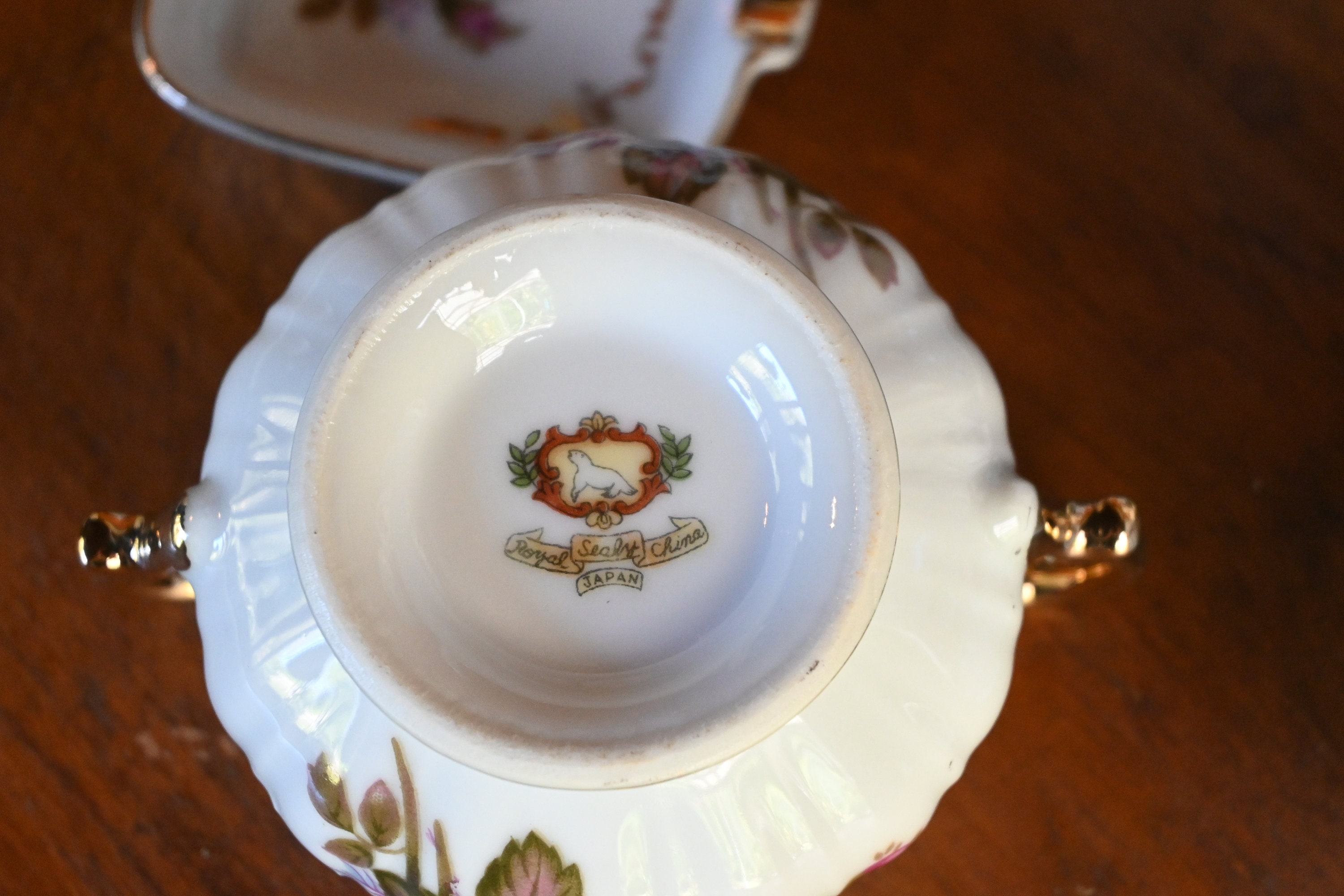 Roses Tea Set Royal Sealy China Made in Japan Moss Rose - Etsy