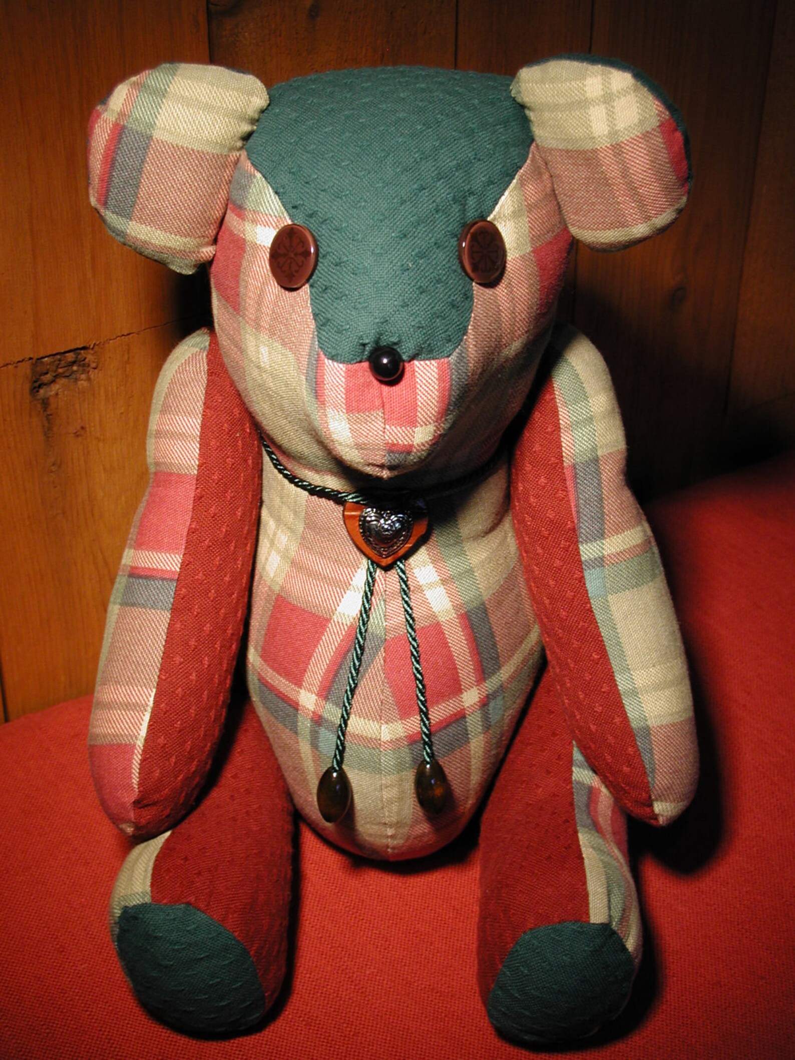 Plaid Teddy Bear Keepsake Teddy Bear Namesake Teddy Bears - Etsy