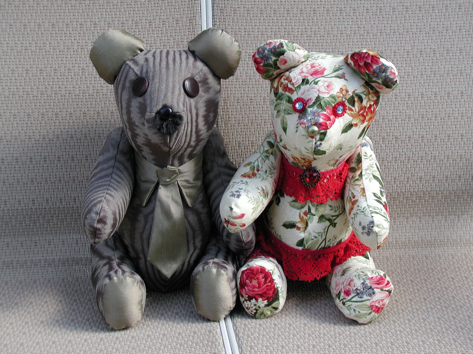 Handmade Teddy Bears Personalized Bears Floral Teddy Bear - Etsy