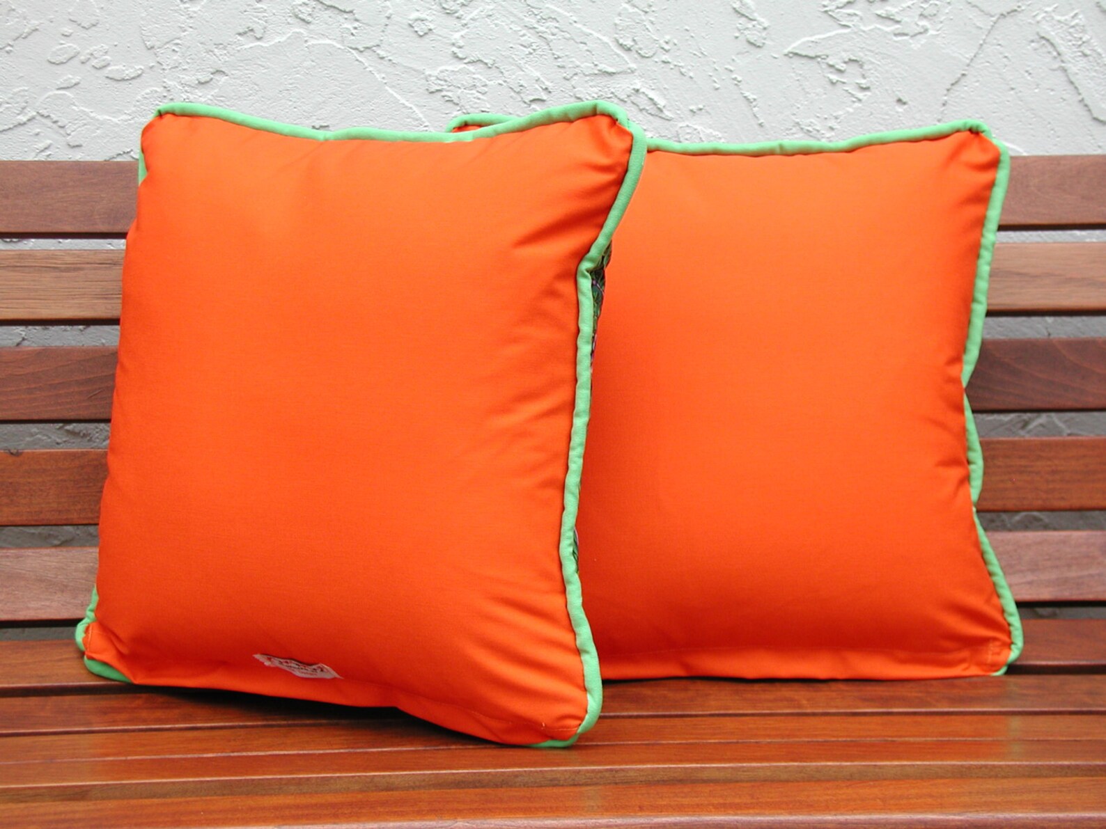 Lizard Pillows, Reptiles Rule Pillow, Bright Orange Pillow With Lime ...