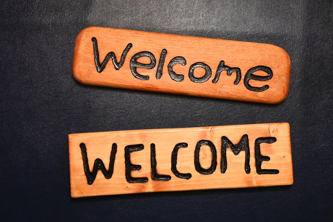 Welcome Sign, Wooden Sign, Custom Signs, Personalized Signs, Rustic ...