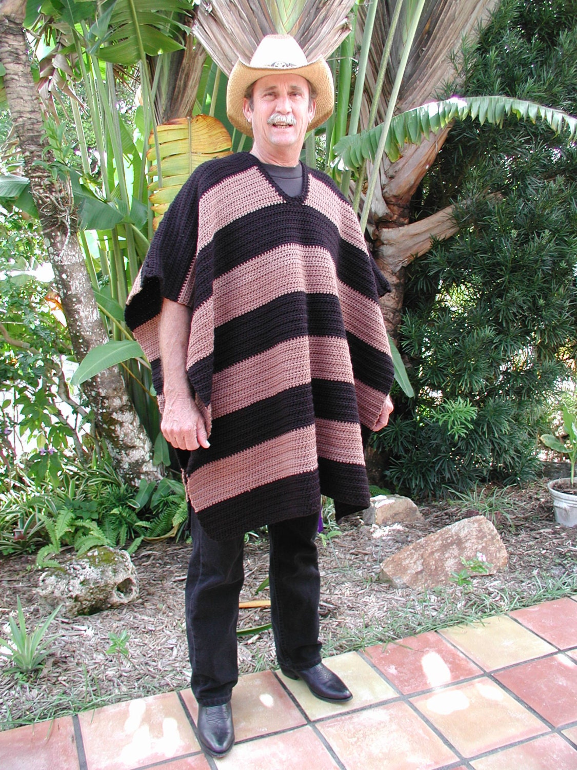 Mens Mexican Poncho