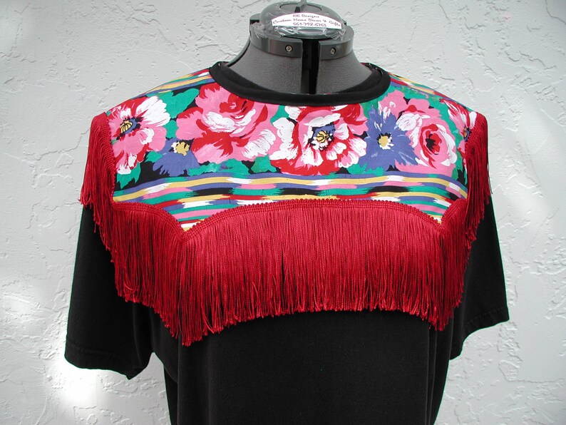 Red Fringe Collar Western Neck Collar Cowgirl Costume - Etsy