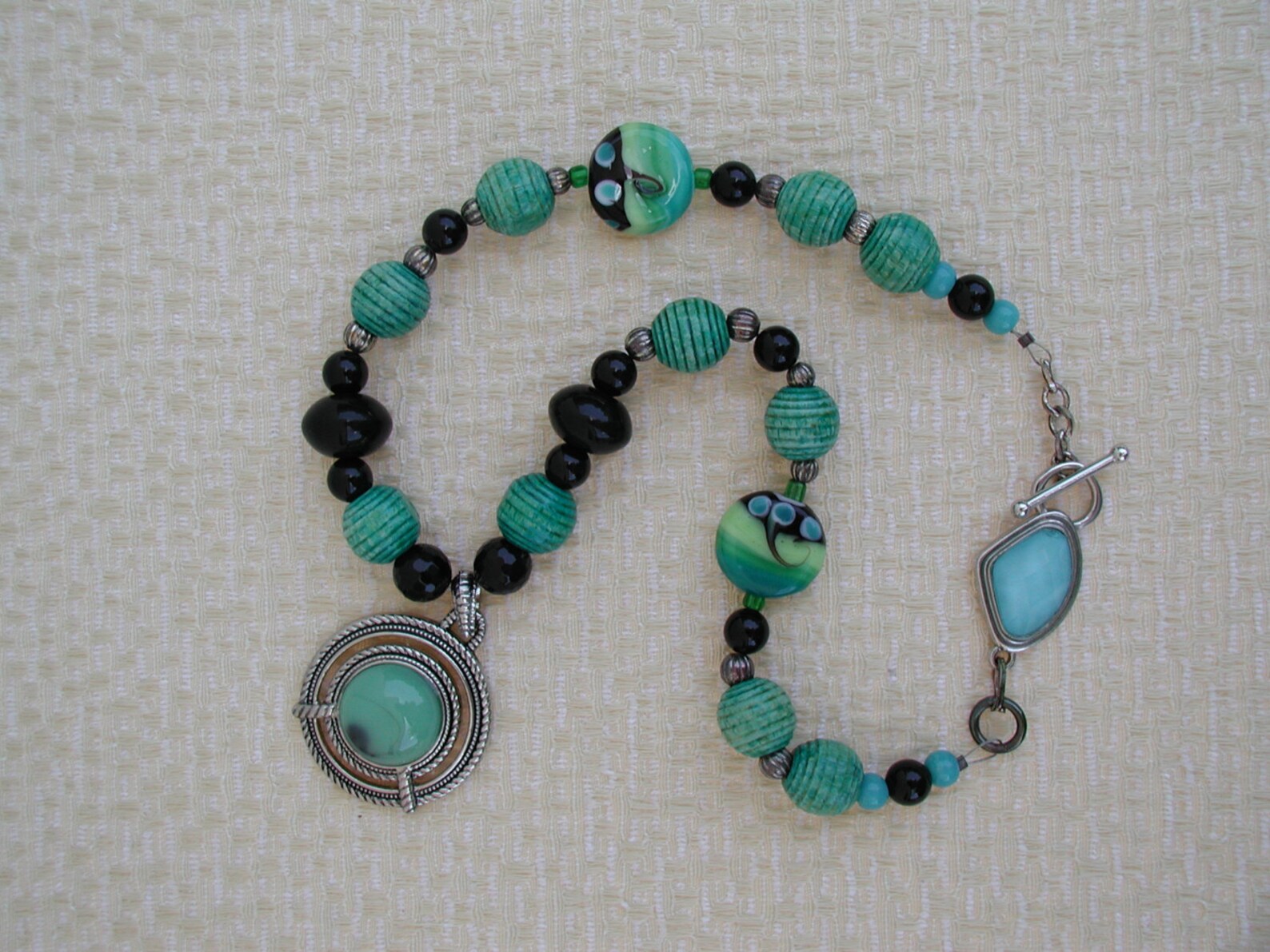 Turquoise Medallion Turquoise Stone Pendant Gift for Her - Etsy