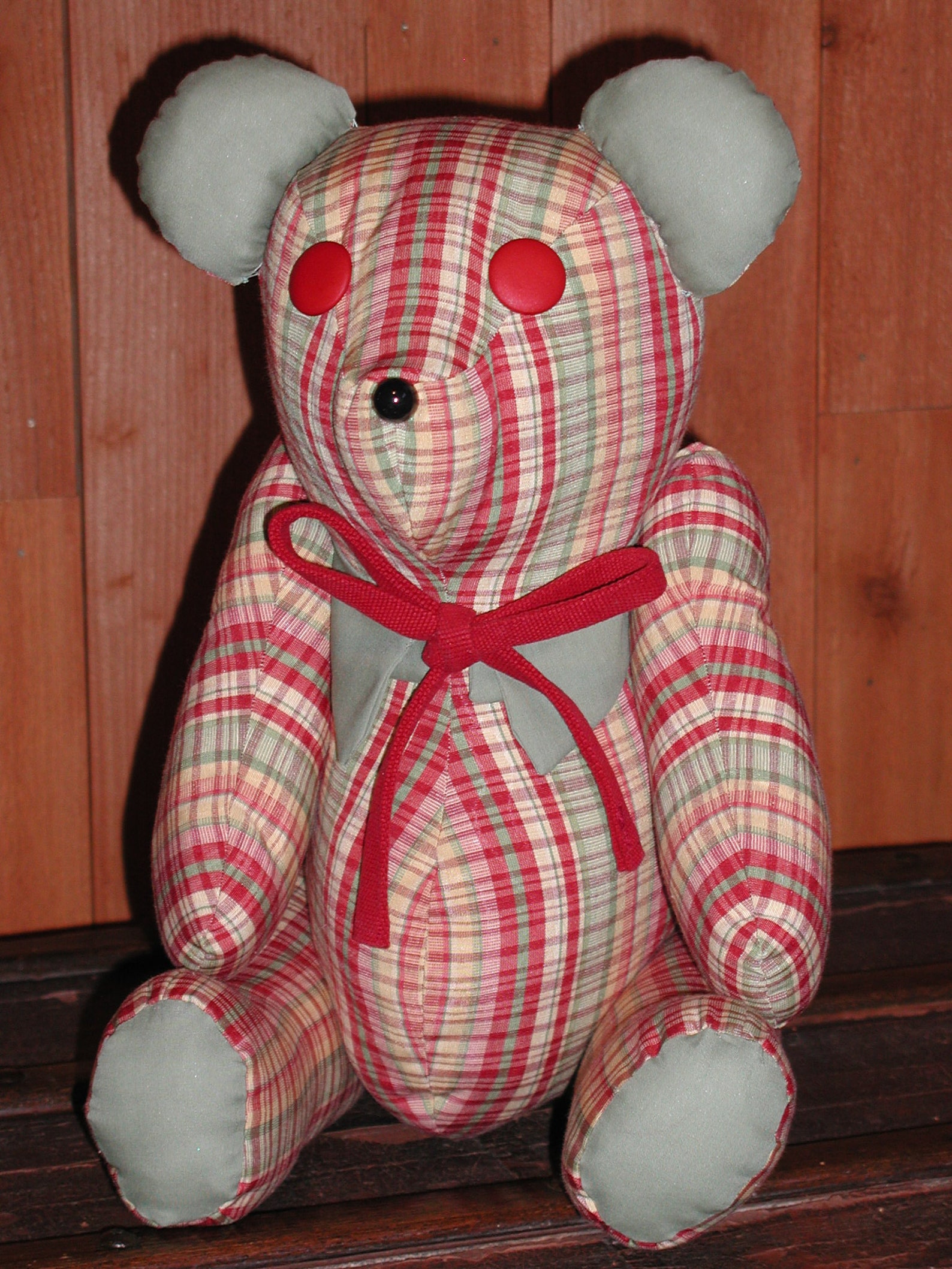 Plaid Teddy Bear Keepsake Teddy Bear Namesake Teddy Bears - Etsy
