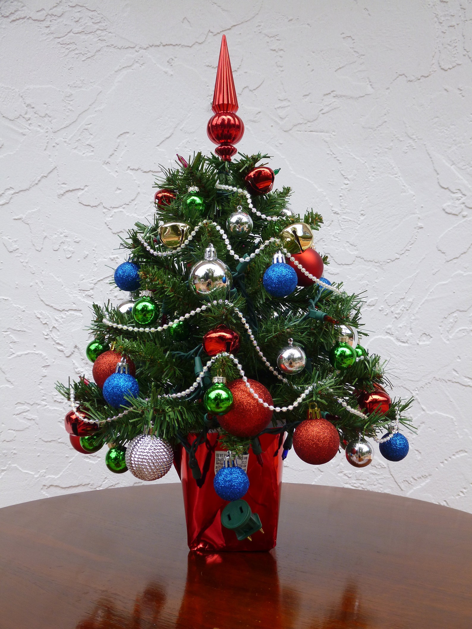 Tabletop Tree Miniature Tree Fully Decorated 50 Clear - Etsy