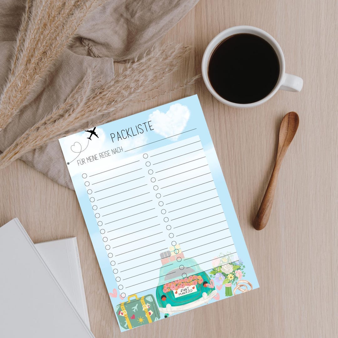 Honeymoon Packing List, Vacation Checklist, Travel Checklist, Suitcase ...