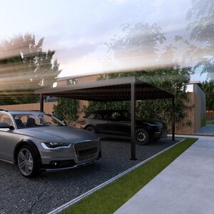 Modern Carport – Durable Steel Car Shelter for Cars, Tools, or Outdoor ...