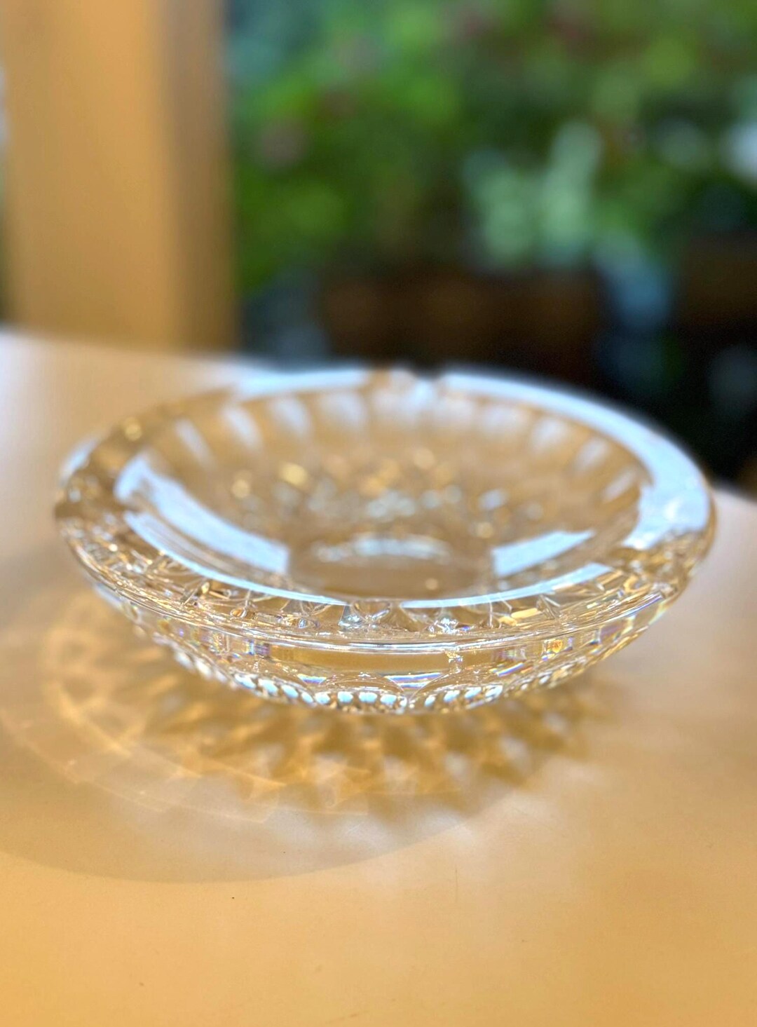 Vintage Waterford Crystal 7" Colleen Pattern Round Ashtray – Large Cut ...