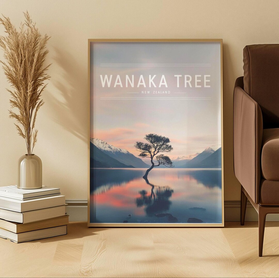 Wanaka Wall Art Print New Zealand Landscape Poster | That Wanaka Tree ...