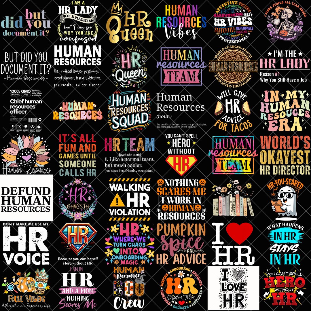 Human Resources Png Bundle, Funny HR Quotes Png, HR Queen HR Squad ...