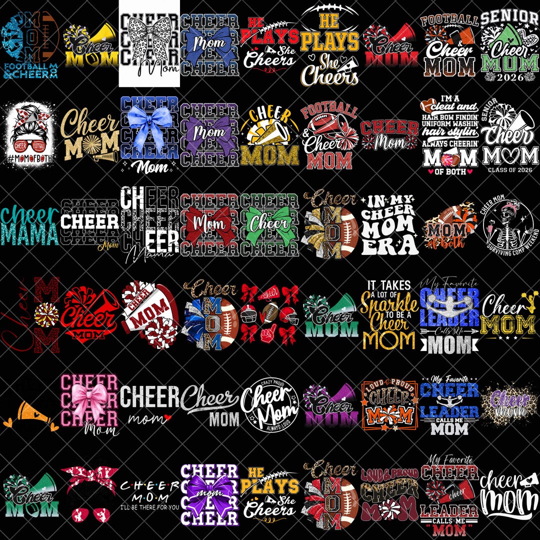 Football Player Cheerleader Png Bundle, Football Season Png, Football ...