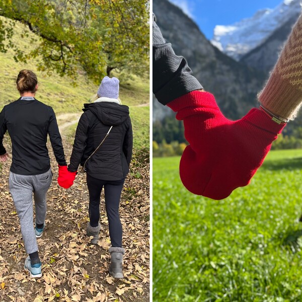 Red Mittens - Etsy