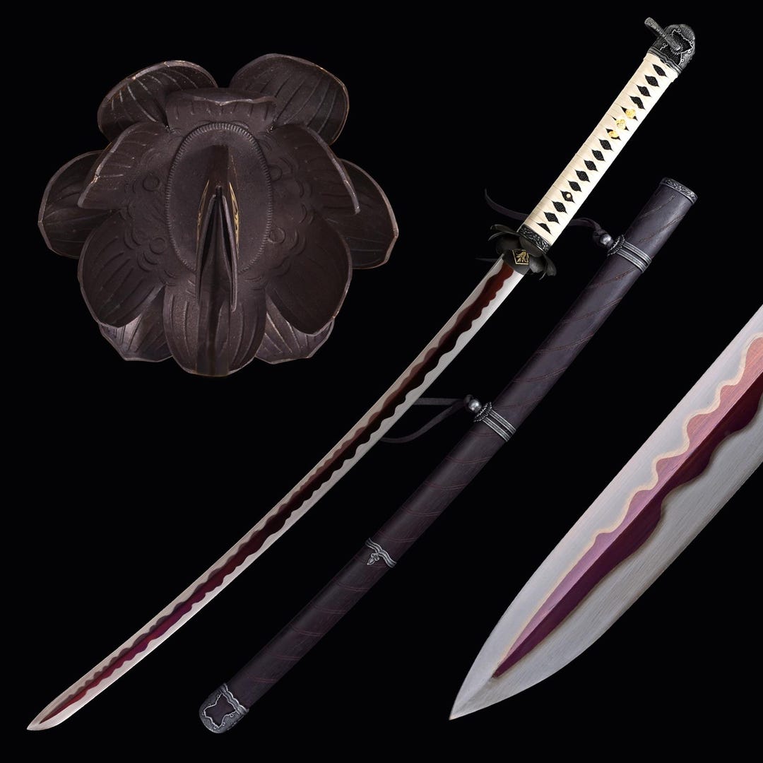 Handmade Sekiro Tachi Sword - Fushigiri Hand Forged Full Tang 1095 High ...