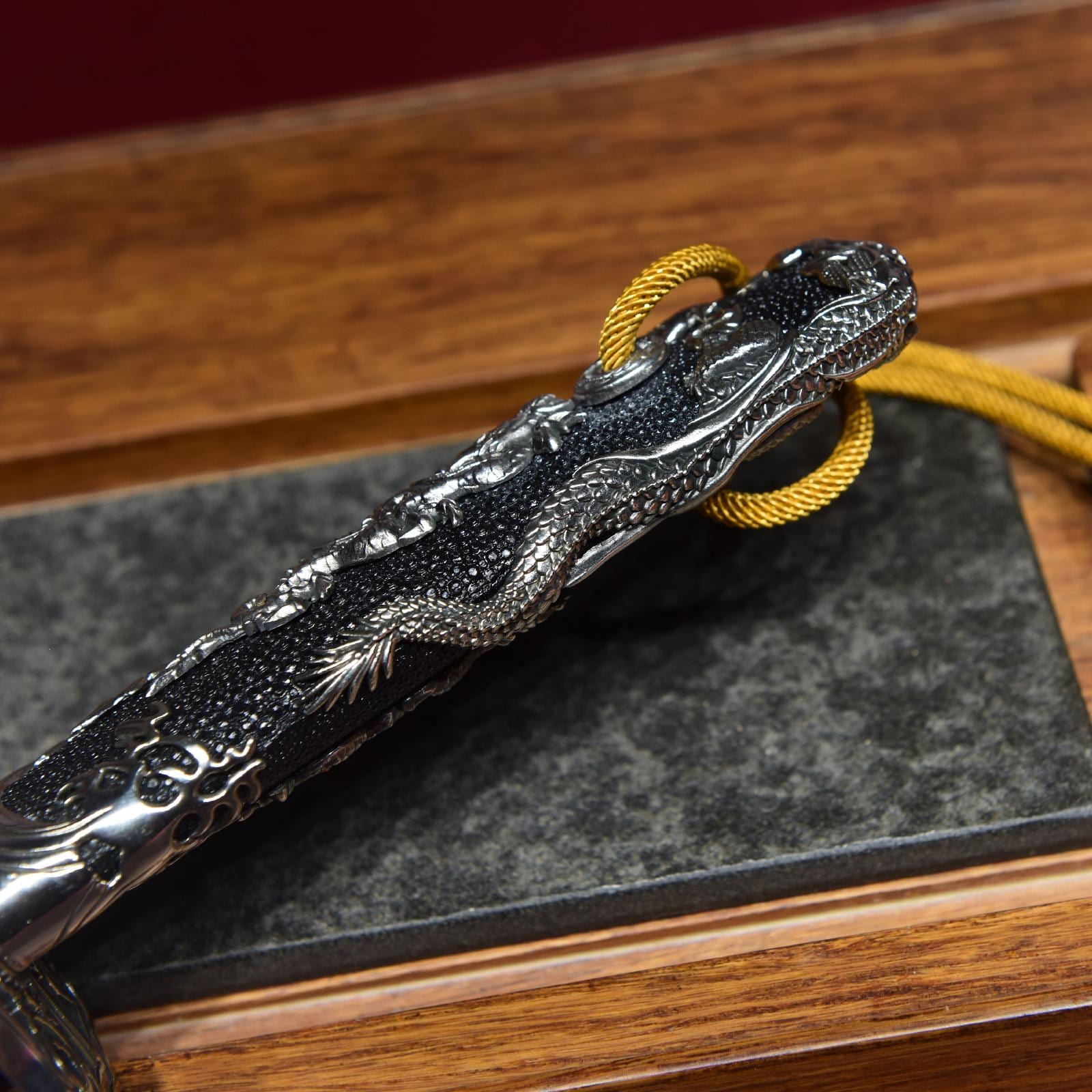 Handmade Chinese Tang Dao - Hand Forged Full Tang Wootz Steel Clay ...