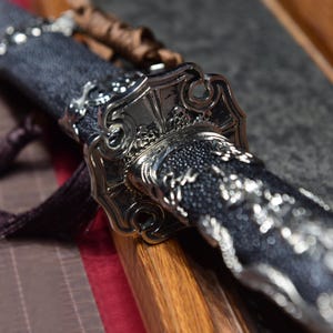 Handmade Chinese Tang Dao - Hand Forged Full Tang Wootz Steel Clay ...