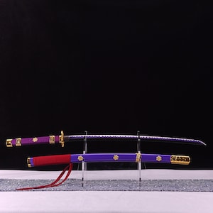 Handmade Enma Sword Real - Hand Forged Full Tang 1095 Steel Japanese ...