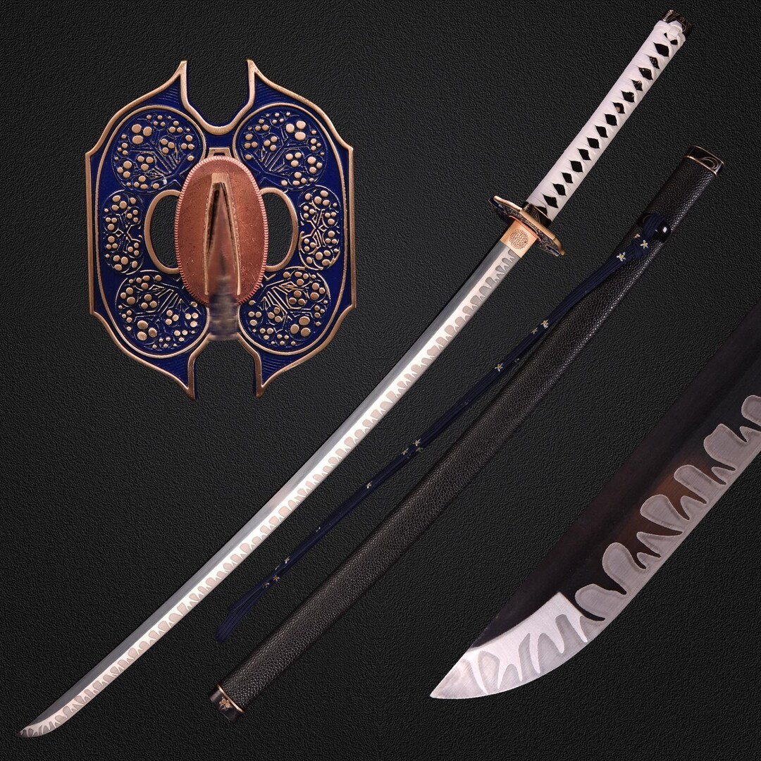 Handmade Odachi Samurai Sword - Hand Forged Full Tang 65mn High ...