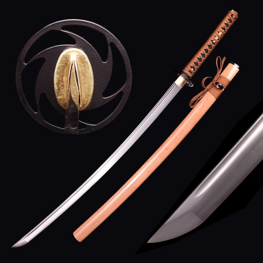Handmade Katana Sword - Hand Forged Full Tang 1060 High Carbon Steel ...