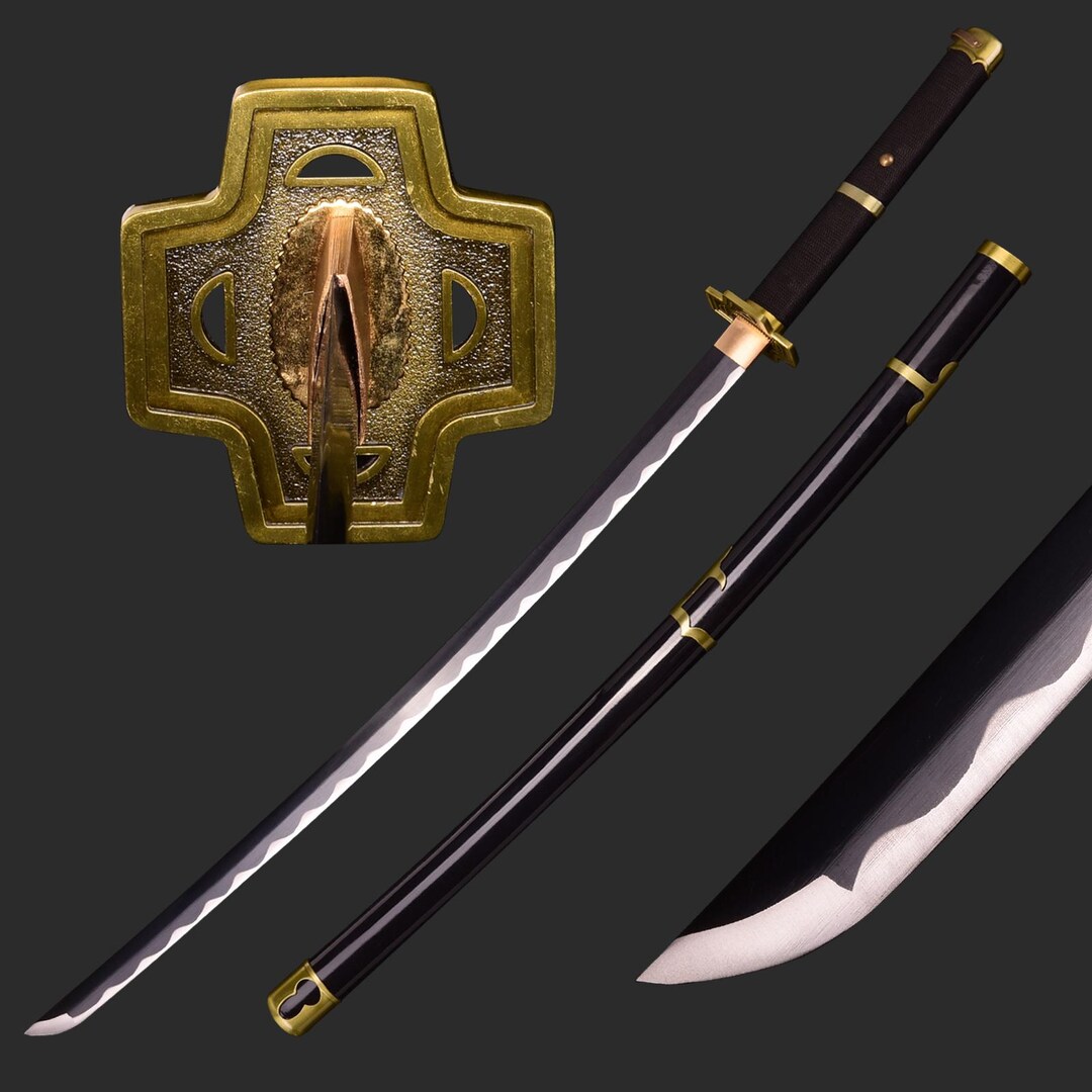 Handmade One Piece Anime Sword Real - Hand Forged Full Tang 1060 High ...