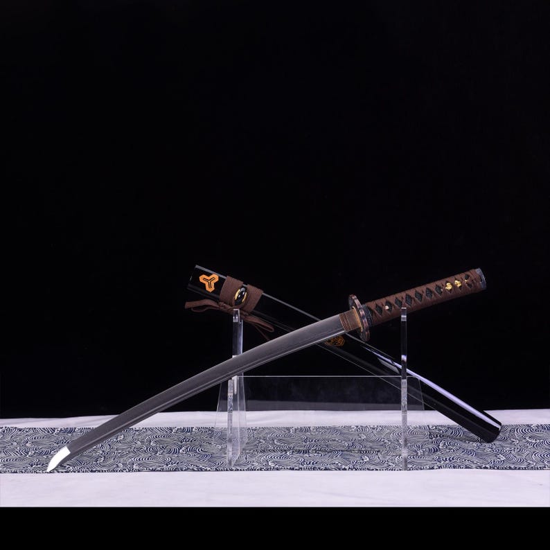 Handmade Katana Wakizashi Sword - Hand Forged Full Tang Damascus Steel ...