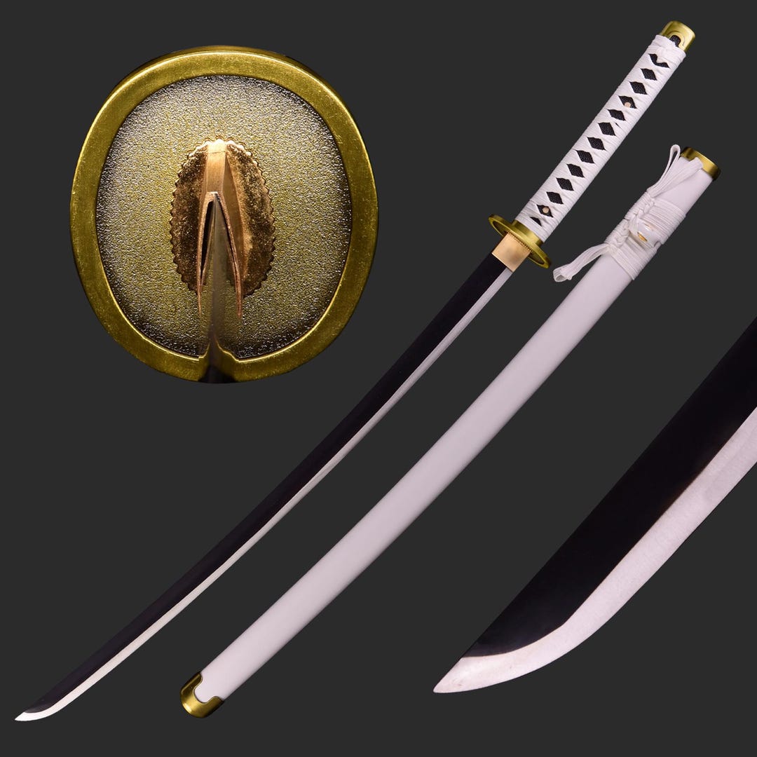 Handmade One Piece Anime Katana - Hand Forged Full Tang 1060 High ...