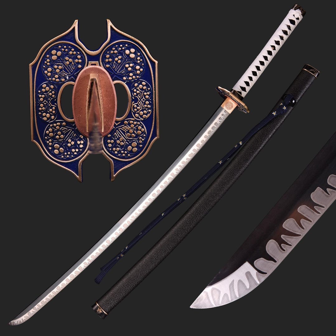 Handmade Yamato Sword Real - Hand Forgen Full Tang Manganese Steel ...
